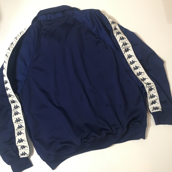 Kappa | Jackets & Coats | Kappa Track Jacket Taped Full Zip Blue | Poshmark